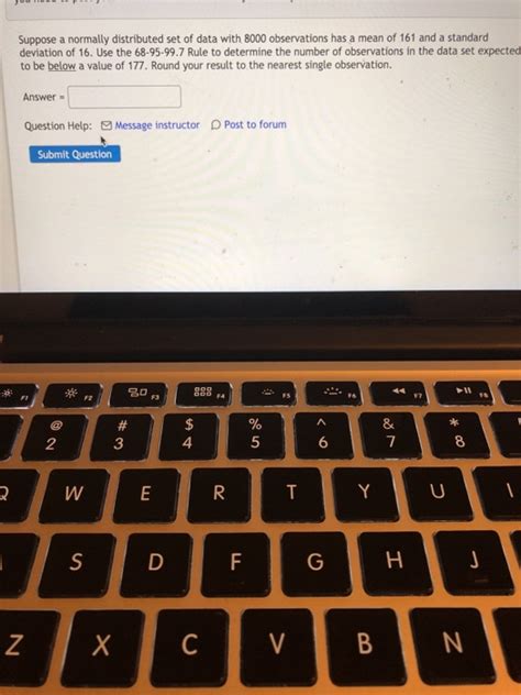 Solved Suppose A Normally Distributed Set Of Data With 8000