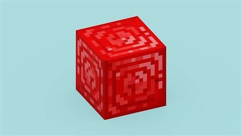 3d model minecraft ruby block vr ar low poly cgtrader