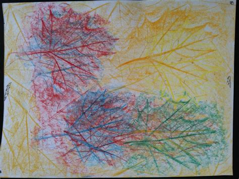 ART At NTA Leaf Texture Rubbings