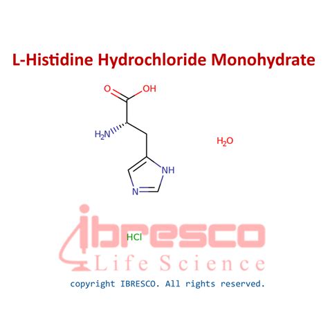 Lhistidine Hydrochloride Monohydrate ال هیستیدین هیدروکلرید 1 آبه Ibresco