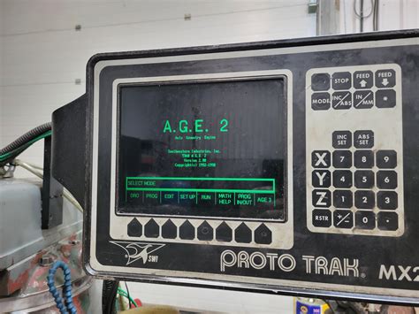 Pro 2000 Proto Trak Milling Machine George Mudge Shearing
