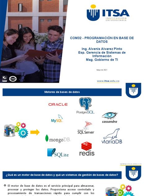 Pbd El Motor De Base De Datos Oracle Pdf Bases De Datos Oracle Corporation