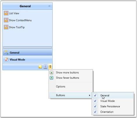 Appearance In WPF Navigation Pane Control Syncfusion