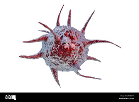 Computer Illustration Of An Abstract Pathogenic Microorganisms Which
