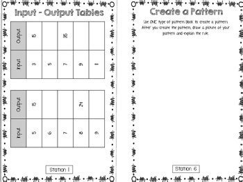 Hands On Math Booklet OA Arithmetic Patterns By Ashleigh TpT