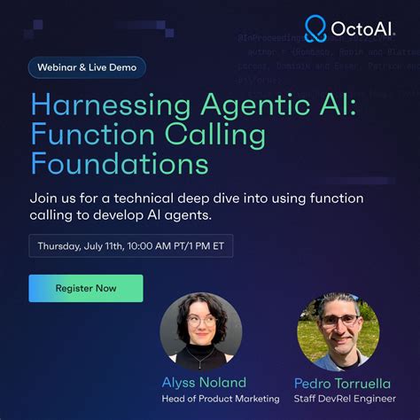 Learn How To Use Agentic Ai With Function Calling Octoai Acquired By Nvidia Posted On The