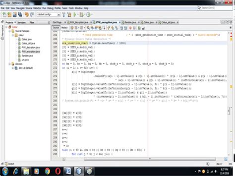 Screenshot Of The Implementation Of Sub Key Generation In Netbeans 8 0 Download Scientific Diagram