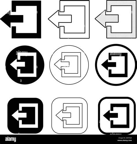 Simple Logout Sign Icon Sign Design Stock Vector Image And Art Alamy