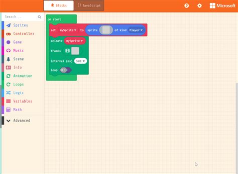 animation docs help microsoft makecode