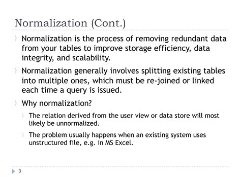 normalization in database management system pptx
