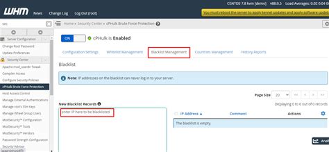 How To Whitelist Or Blacklist IP In CPHulk AccuWebHosting