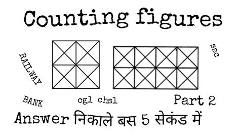 counting figures part 2 reasoning tricks ssc bank railways