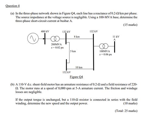 [solved] A In The Three Phase Network Shown In Figure Q4