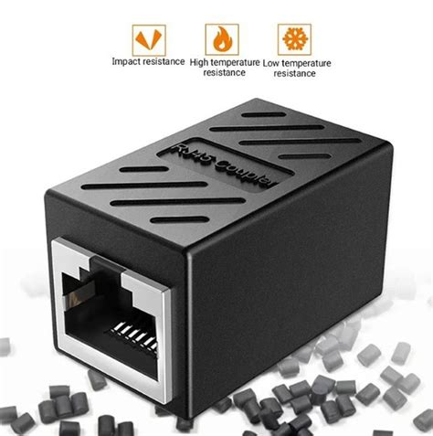 Female To Female Network LAN Connector Adapter Coupler Extender RJ Ethernet Cable Converter