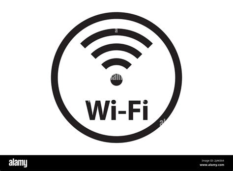 Wi Fi Symbol Signal Connection Vector Wireless Internet Technology Sign Wifi Network