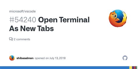 Open Terminal As New Tabs · Issue 54240 · Microsoftvscode · Github