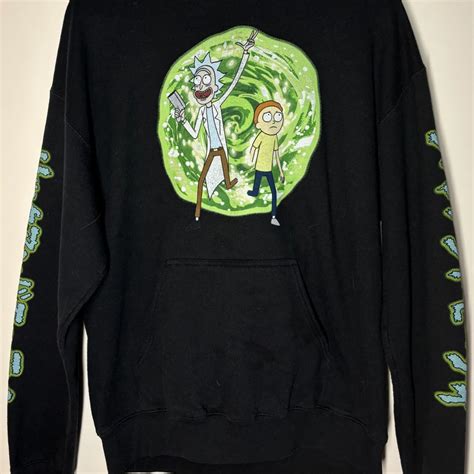 Rick And Morty Hoodie Depop