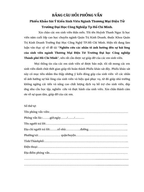 Bang Cau Hoi Phong Van TMDT 305 | PDF