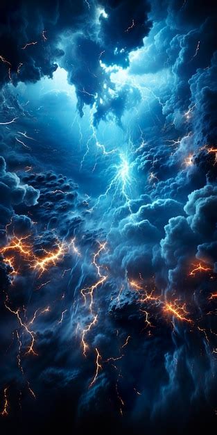 Premium Ai Image Thunder Boca Thunder Background Generative Ai