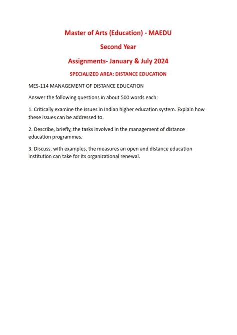 Ignou Mes 114 Solved Assignment 2024 English Medium Ignou Solved