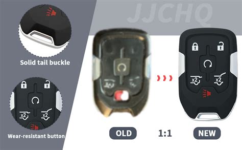 6 Button Key Fob Shell Replacement Fits For Chevy Suburban