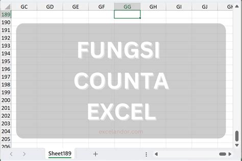 Fungsi Counta Excel Cara Menghitung Cell Tidak Kosong