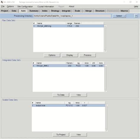 Automatic Structure Determination Hkl Research Inc