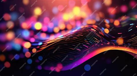 Abstract Lines And Cubes Rendering Of Technology Background Premium Ai Generated Image