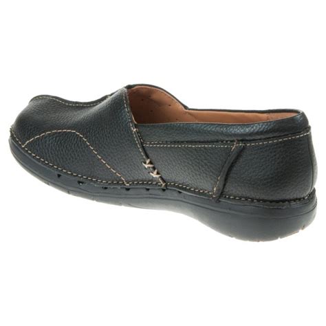 Clarks Un Loop Stride Black Leather 26168669 Everyday Shoes