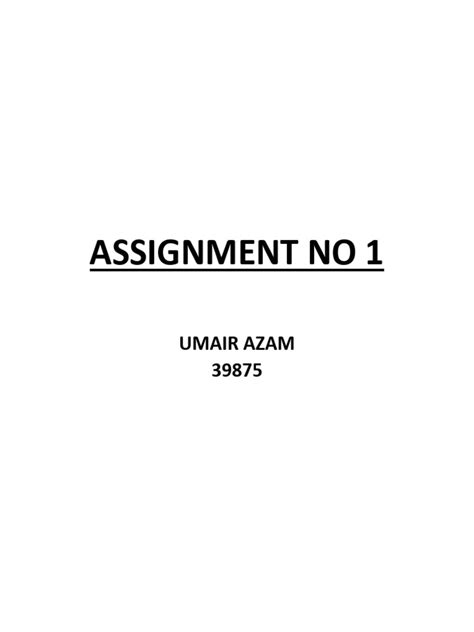 Assignment No 1 Pdf Usability Websites