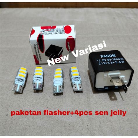 Jual 4pcs Sen Jellyflasher Sen Panom Flaser Sein Bunyi Panom Flasher