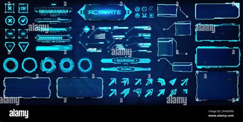 Sci Fi Futuristic User Interface Hud For Games Ui Ux Kit And Web