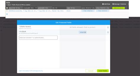 Protect A Field In A Database Table Moralis General Moralis Web3