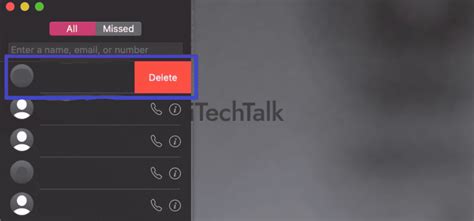 How To Delete Facetime Calls On MacBook ITechTalk