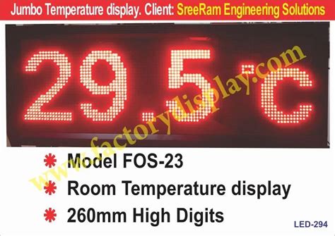 Led Temperature And Humidity Display Board Temperature Monitoring Display Manufacturer From