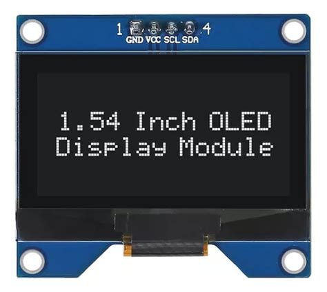 Pantalla Display Oled 1 54 Pulgadas 128x64 I2c Azul Arduino Mercadolibre