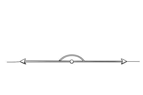 Premium Vector A Straight Angle 180degree Angles Oneline Drawing