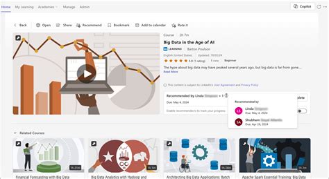 recommend and manage content in viva learning microsoft support