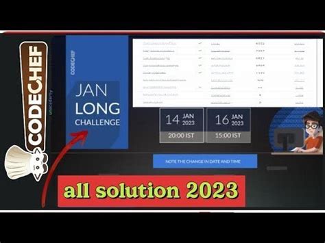 January Long Challenge Codechef All Question Solution YouTube
