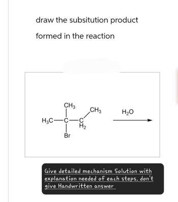 Answered: CH3 H3C-C- C H₂ Br CH3 H₂O | bartleby