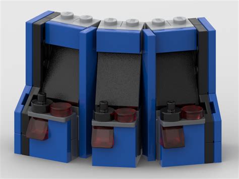 Lego Moc 3 Person Arcade Machine By T Nova Rebrickable Build With Lego