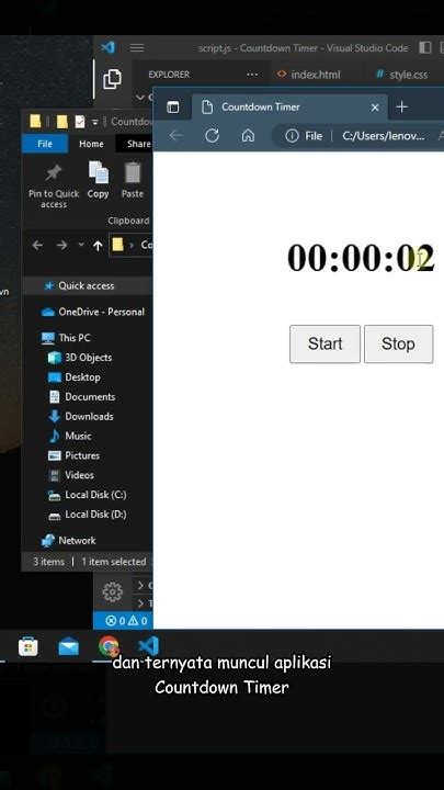 Aplikasi Countdown Timer Html Css Dan Js Di Chat Gpt Youtube