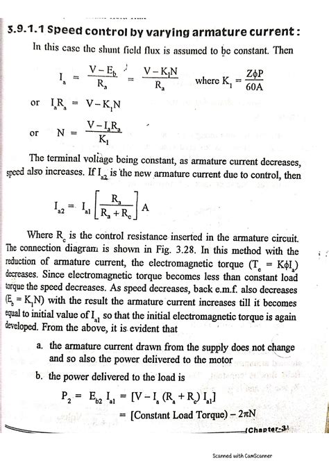 Solution Speed Control Of D C Motor By Varying Armature Current Equation Graph Diagram
