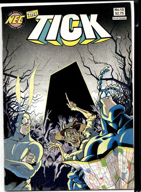 The Tick 10 1991 The Tick Comic Books Copper Age New England Comics Humorsatire Hipcomic