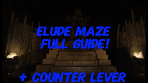 Elude Maze Full Guide Slap Battles Youtube