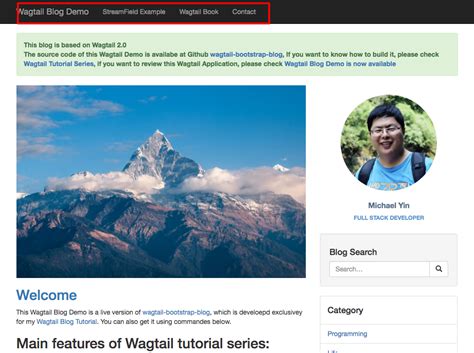 Wagtail Tutorial 12 How To Create And Manage Menus Of Wagtail