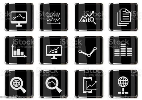 Data Analytics Icons Stock Illustration Download Image Now