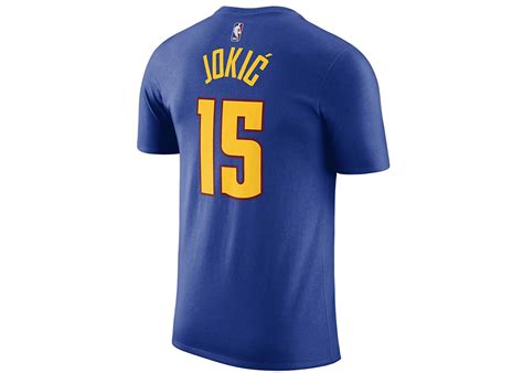 Jordan Nba Denver Nuggets Nikola Jokic Mile High Statement T Shirt Blue