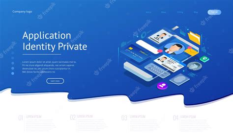 Premium Vector Isometric Personal Data Information App Identity Private Concept Digital Data