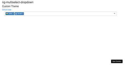 Custom Template Codesandbox